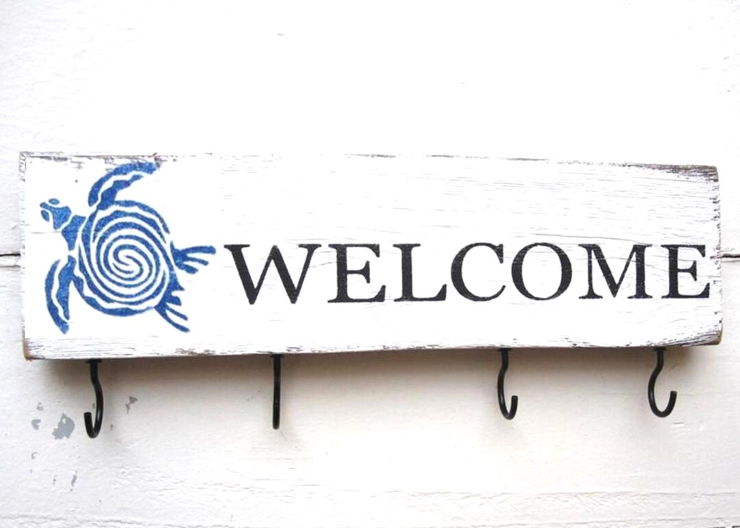 Entryway Key Holder, WELCOME Key Rack, Key Holder for Wall, Key Hooks ...