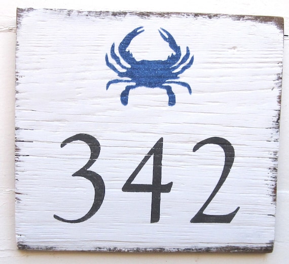 Beach House Address Sign Nautical Home Address Sign House | Etsy