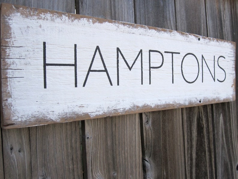 Rustic Coastal Signshamptons Sign Beach House Decor Rustic - Etsy