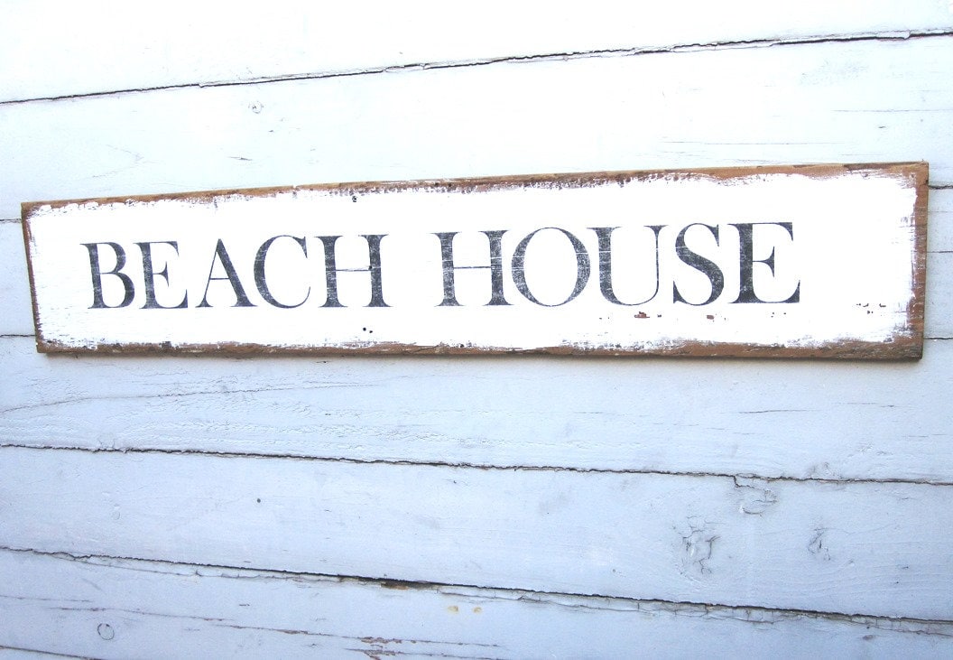 BEACH HOUSE Signs, Wood Beach Signs, Coastal Decor Beach, Beach ...