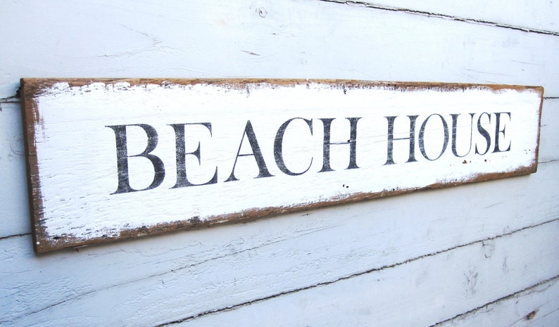 BEACH HOUSE Signs Wood Beach Signs Coastal Decor Beach - Etsy