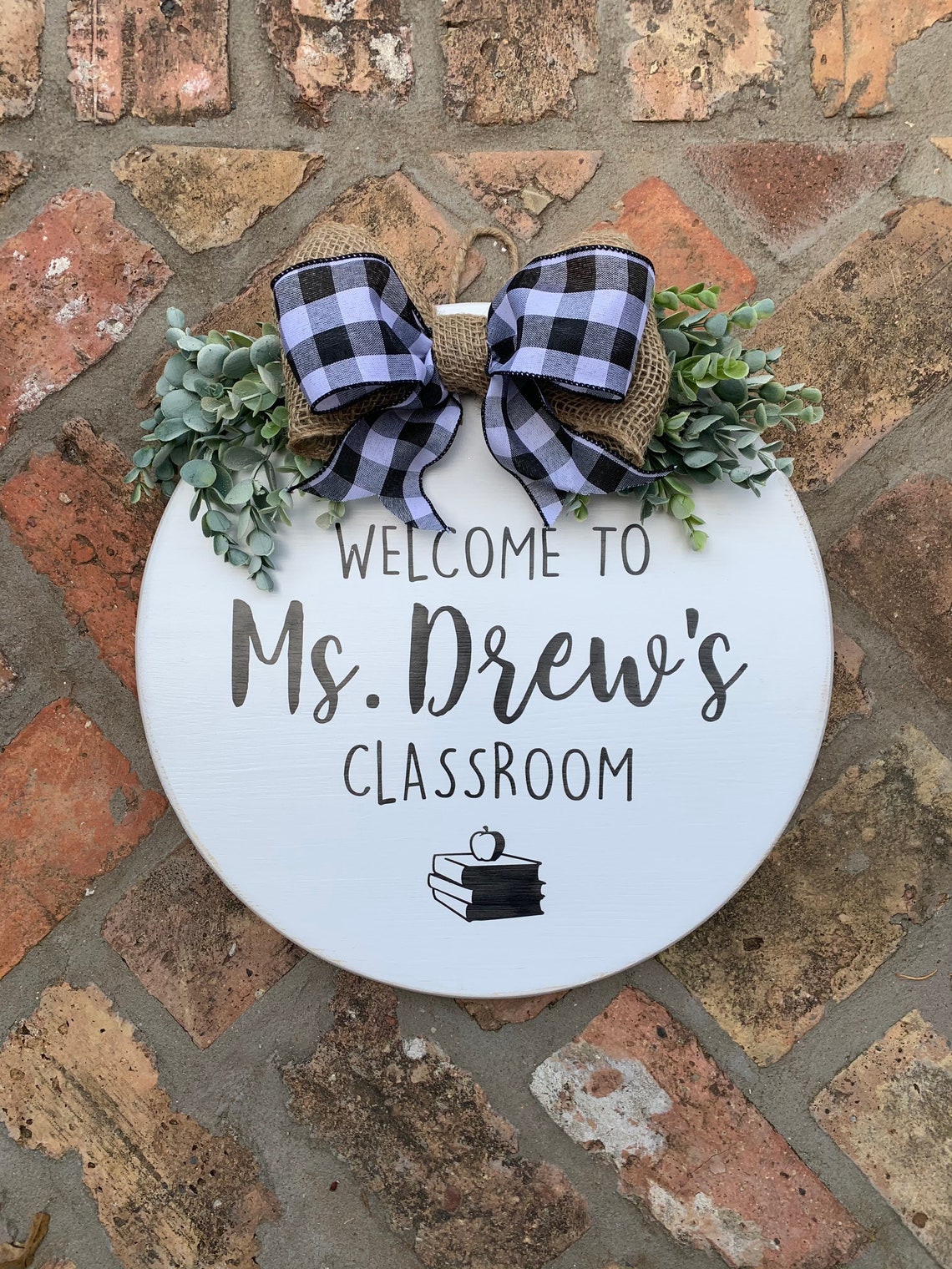 Teacher Gift Welcome to My Classroom Door Hanger 15 inch | Etsy