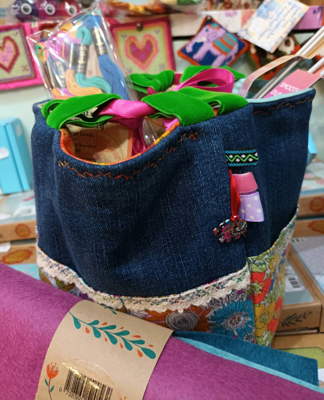 Fabric Rice Bag, Vintage, Liberty, Craft, Sewing Notions, Storage, Make ...