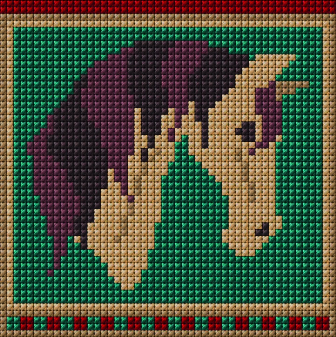 Ricky, Pony, Digital Pattern, Picture, Bag Front, Tapestry, Cross ...