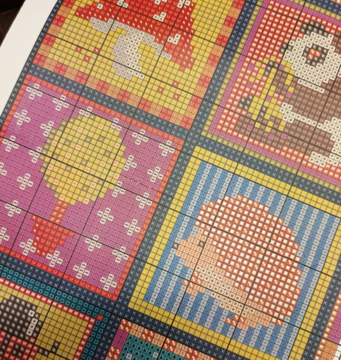 Little Blocks Patchwork, PDF DIGITAL DOWNLOAD, Tapestry, Needlepoint ...