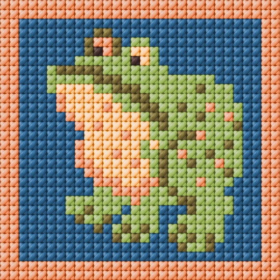 Frog Toad PDF DIGITAL DOWNLOAD Design Chart Tapestry - Etsy
