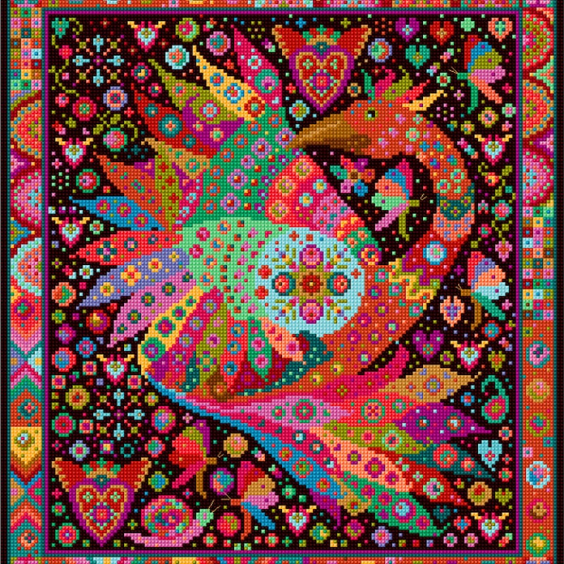 Mexican Bird Tapestry Rug - Etsy