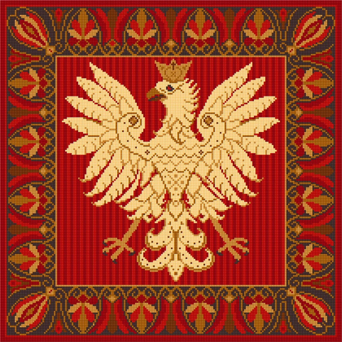 Polish Eagle, Bird, PDF DIGITAL DOWNLOAD, Red & White, Standard ...