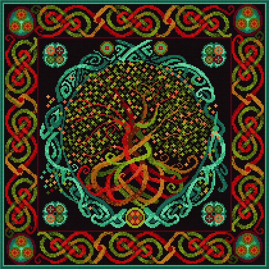 Celtic Tree of Life, Tapestry, Counted Cross-stitch, Needlepoint ...