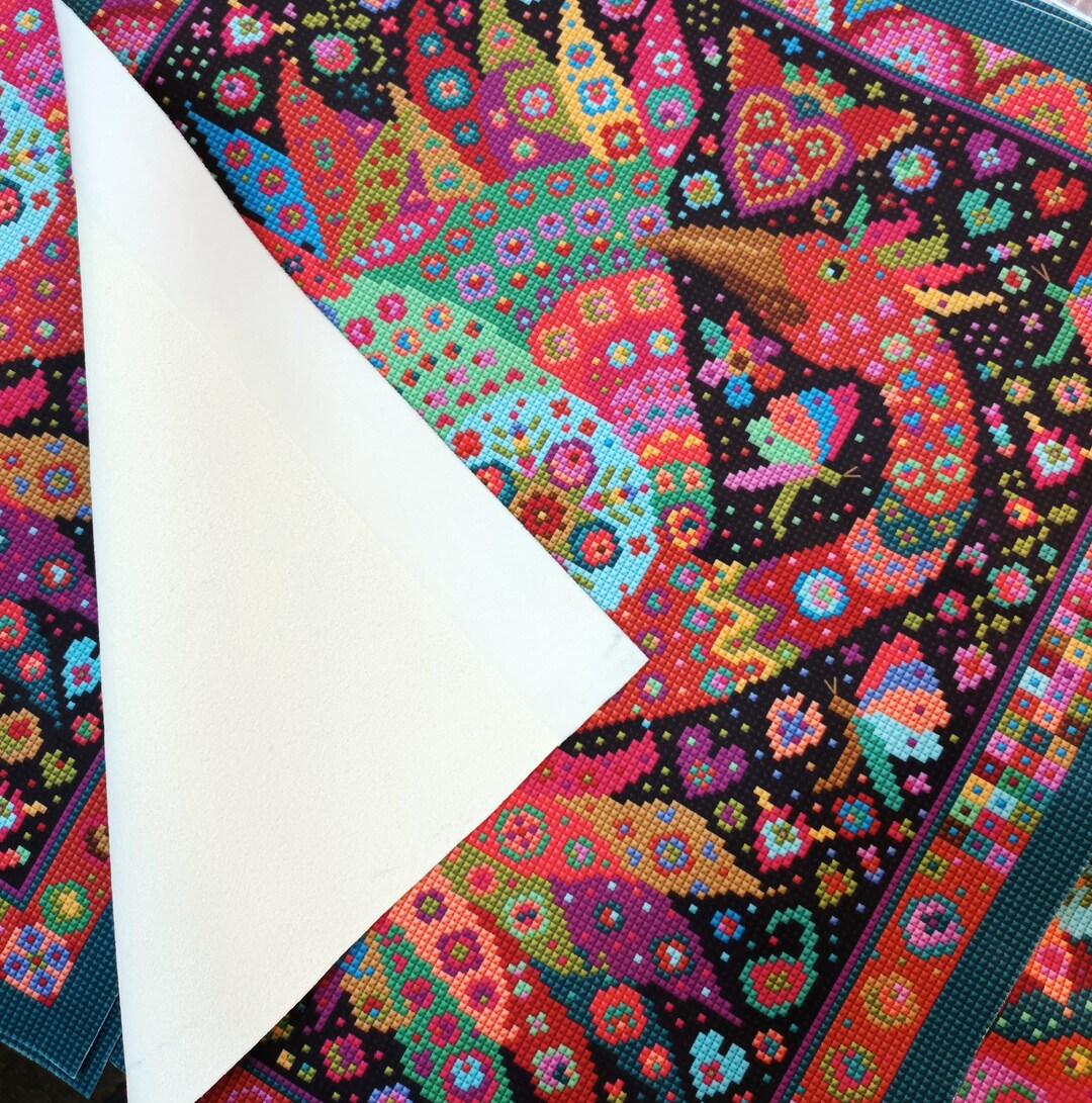 Mexican Bird Fiesta Fabric Panel, Soft Touch Velvet, Sewing Panel ...