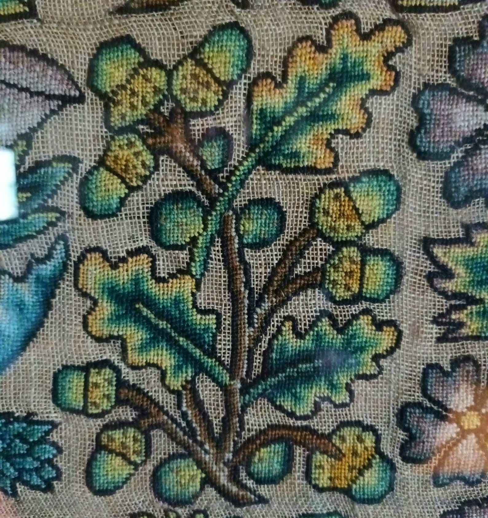 Tapestry Needlepoint Kit- Acorn and Oak Leaf, Tree, Petit Point ...