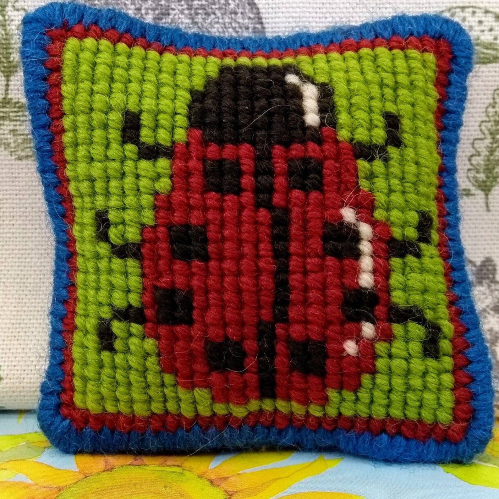 Tapestry Mini-kit - Ladybird, Pincushion Kit, Charted Cross Stitch Kit ...