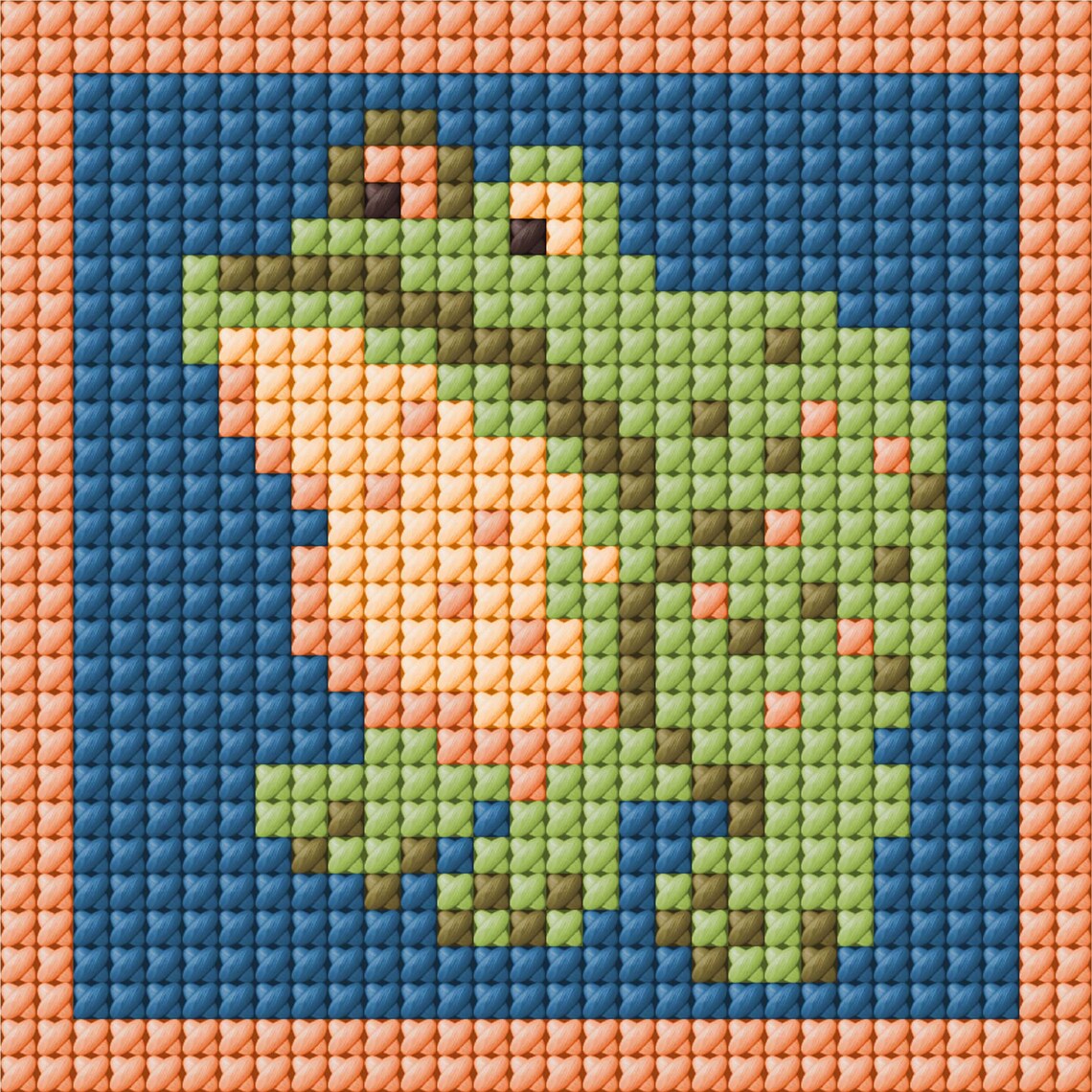 Tapestry Mini-kit - Frog, DIY Pin-cushion, Counted Cross Stitch, Kit ...