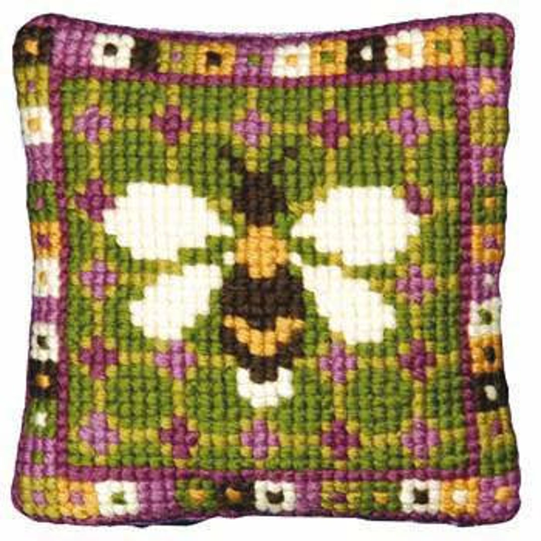 Tapestry Kit - Little Bee, DIY Pin-cushion Kit, Cushion, Picture ...