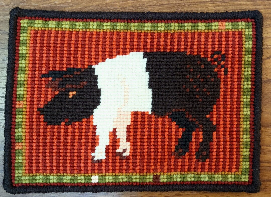 Tapestry Kit-saddle-back Pig, Picture, Needlepoint, Cushion, Counted ...