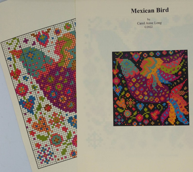 Mexican Bird, PDF DIGITAL DOWNLOAD, Tapestry, Needlepoint, Counted ...