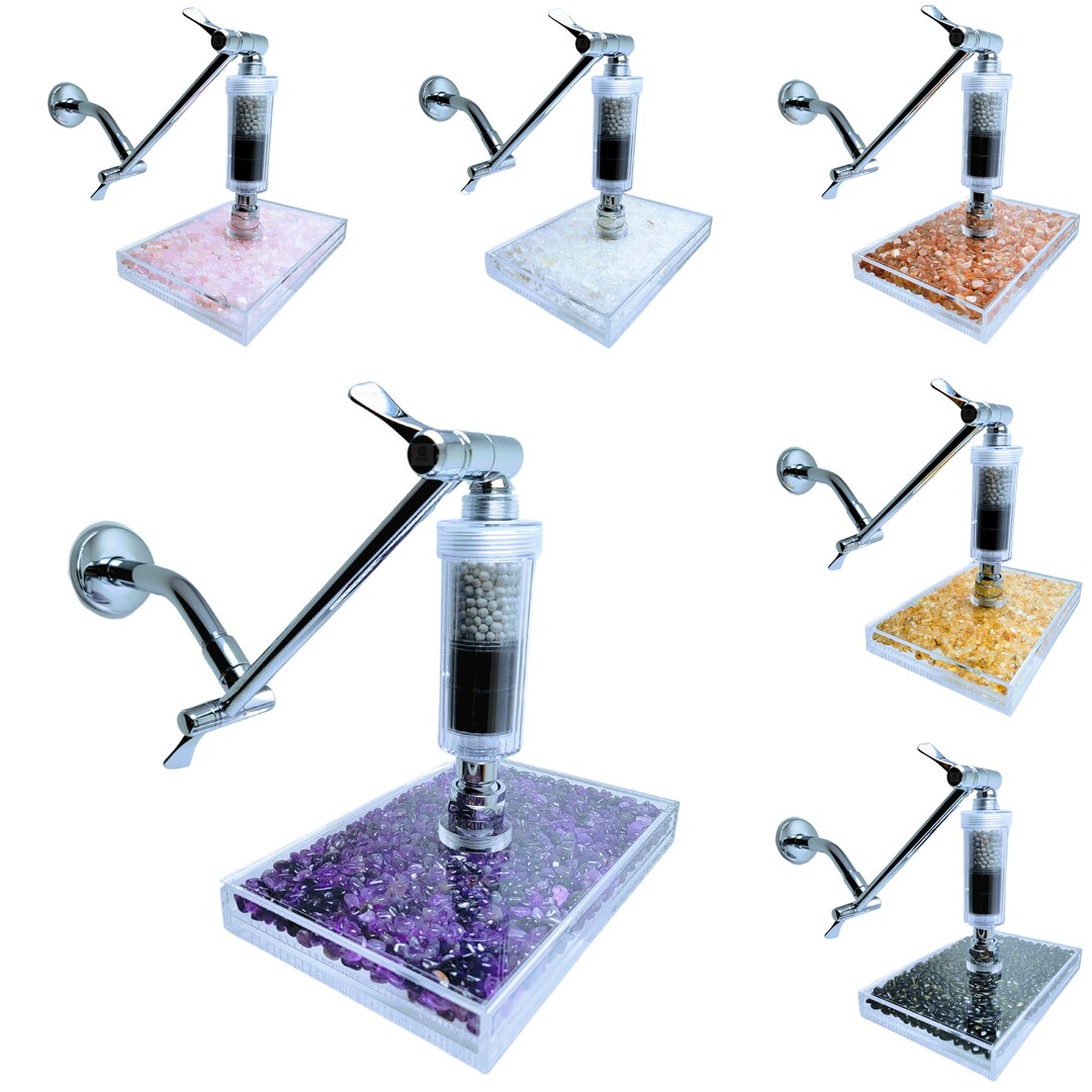 Rainfall Shower Head, Crystal Shower, Healing Crystals, Chrome Shower ...