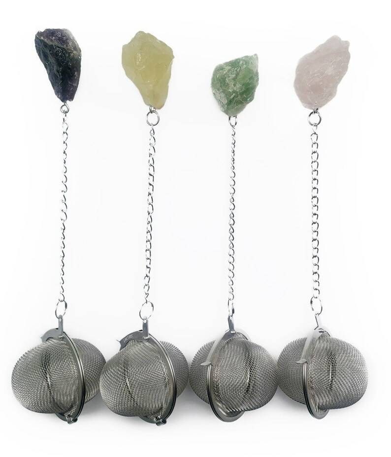 Amethyst Crystal Tea Set Chevron Amethyst Dream Amethyst - Etsy