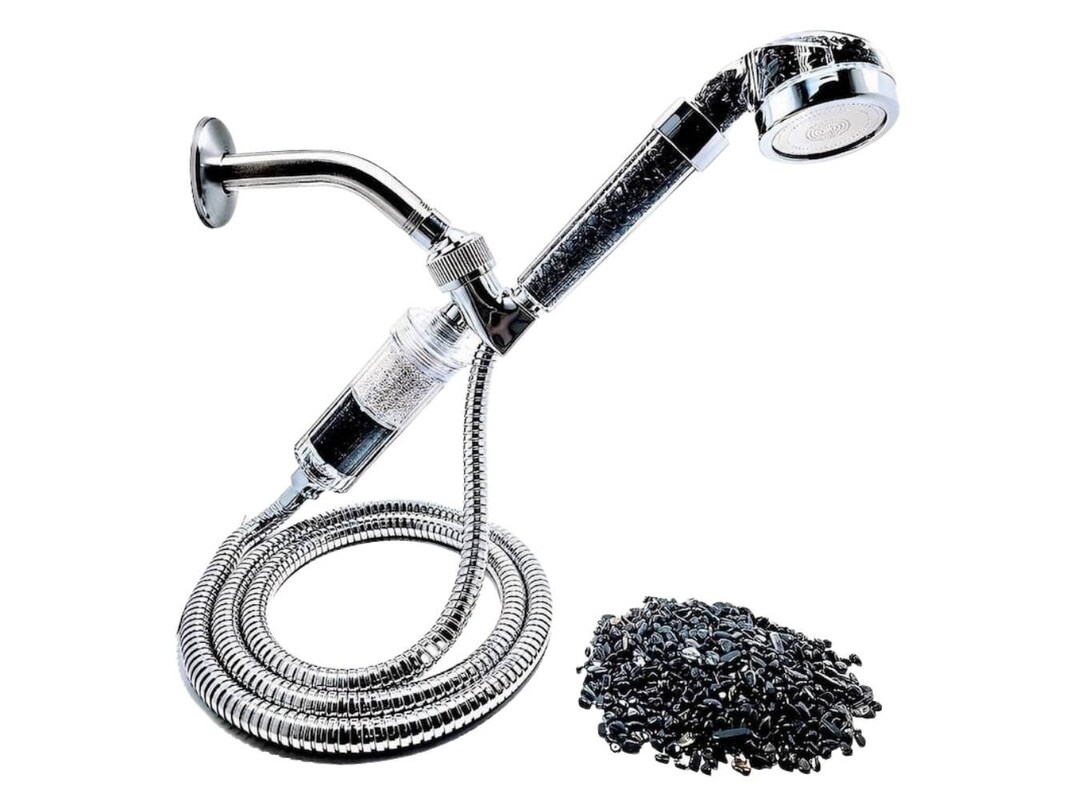 Gold Sheen Obsidian Gemstone Shower Head Protection Stone Filter ...