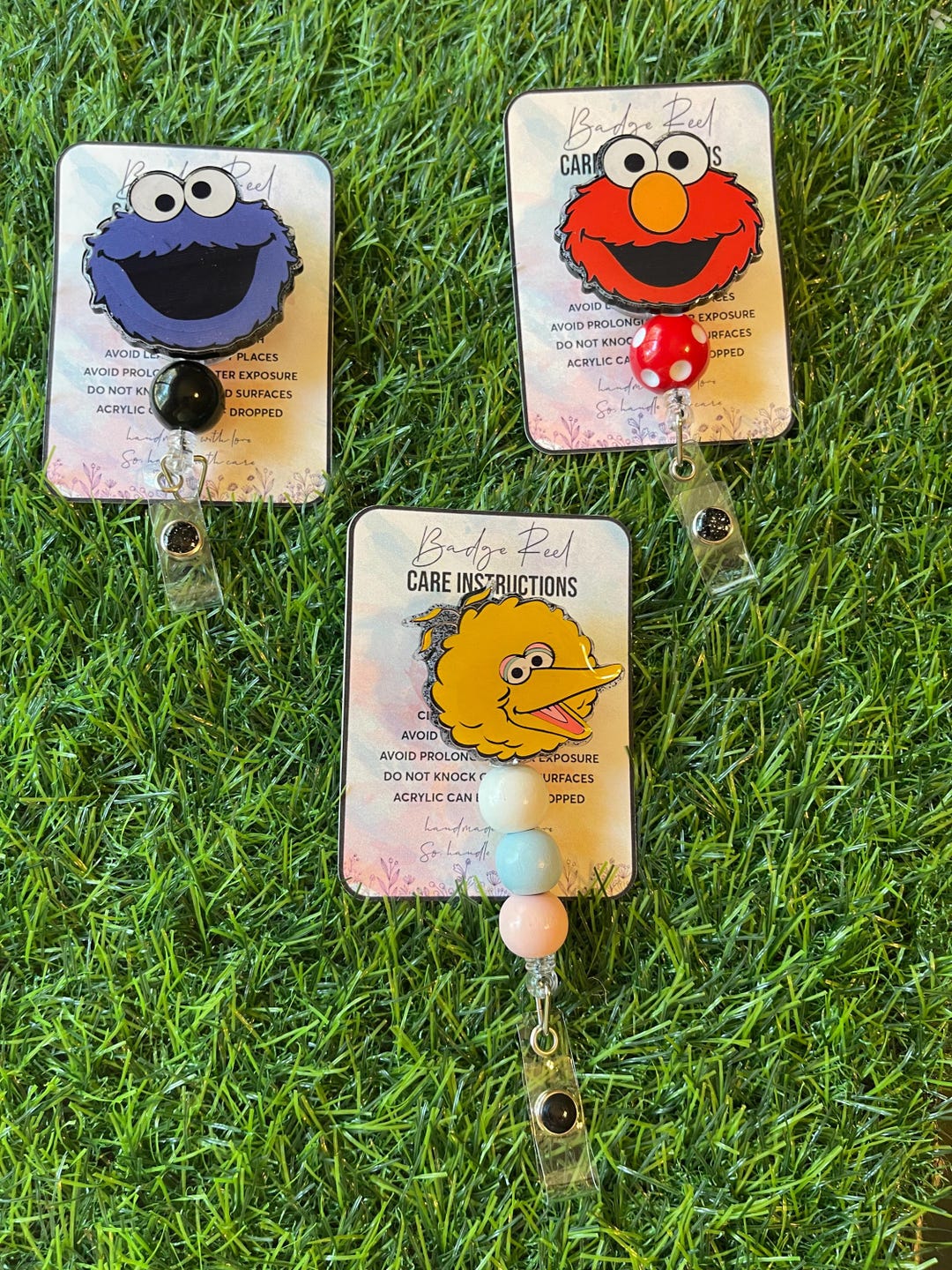 Kid Show Badge Reel, Book Character Badge Reels, Sesame Badge Reels - Etsy