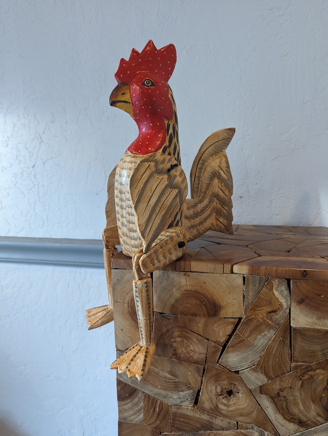 Large Wooden Chicken Shelf Sitter - Etsy