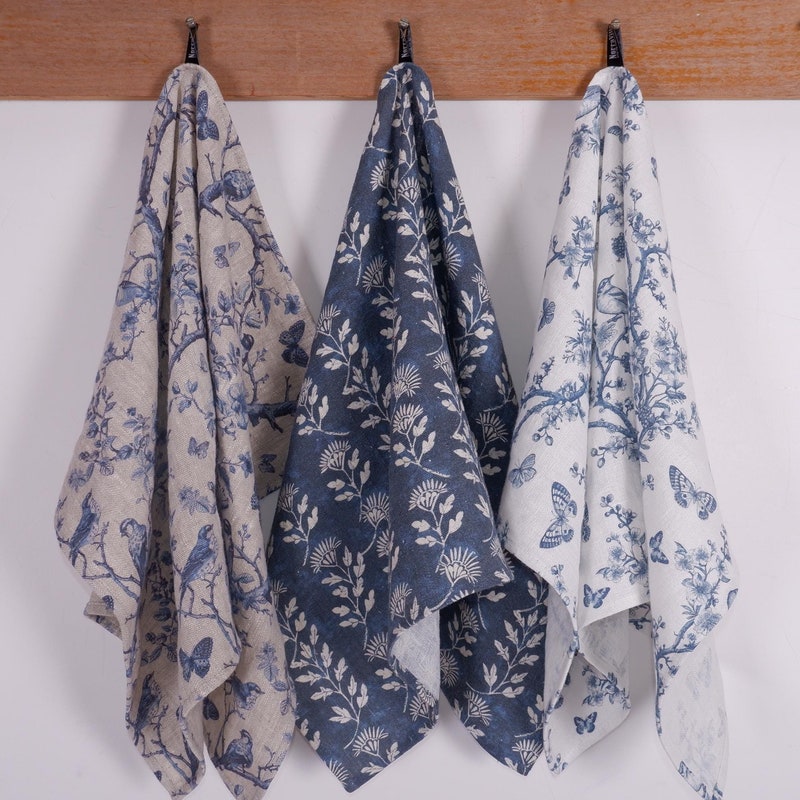 Toile Kitchen Towel - Etsy