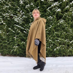 Premium Wool PONCHO Unisex, Women or Men Wool Coat Poncho, Handmade ...