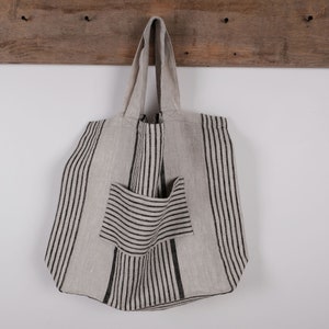 Linen Tote Bag - Shopping Bag - Custom Color- Shoulder Bag - Organic - Etsy