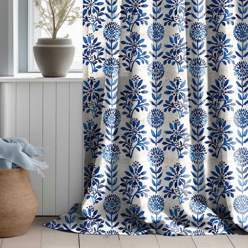 Block Print Curtains - Etsy