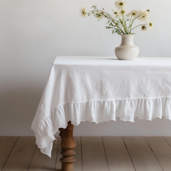 Ruffle Table Cloth - Etsy