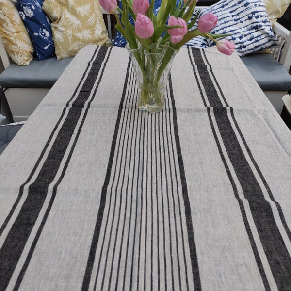 Striped Tablecloth - Etsy
