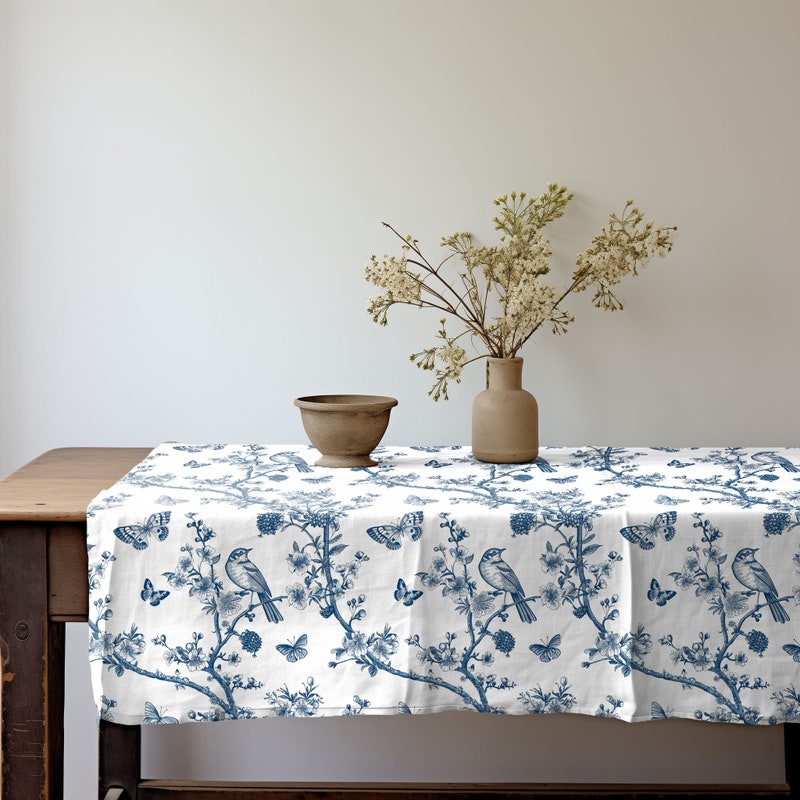Toile Tablecloth - Etsy