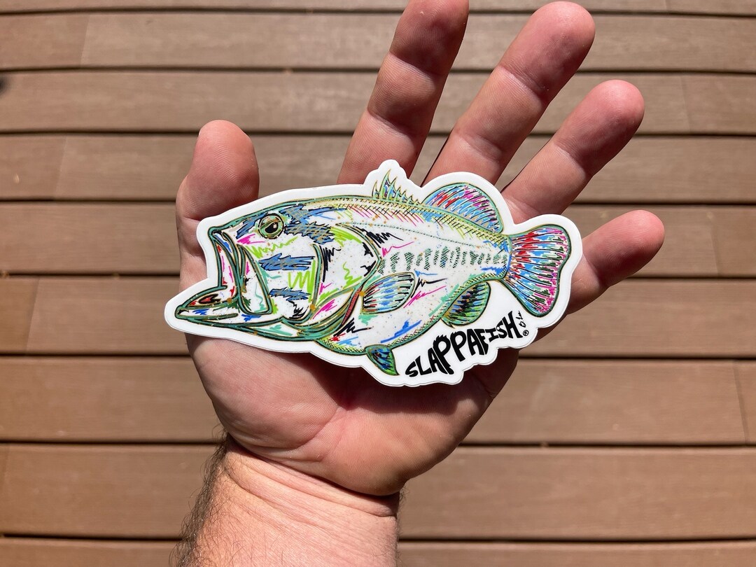 Largemouth Bass Sticker, 5 Inch - Etsy