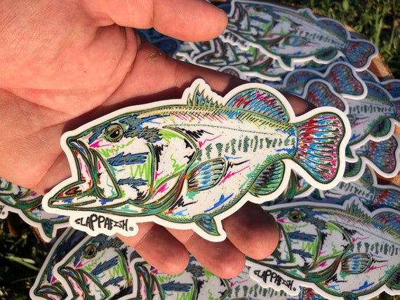 Largemouth Bass Sticker 5 Inch - Etsy