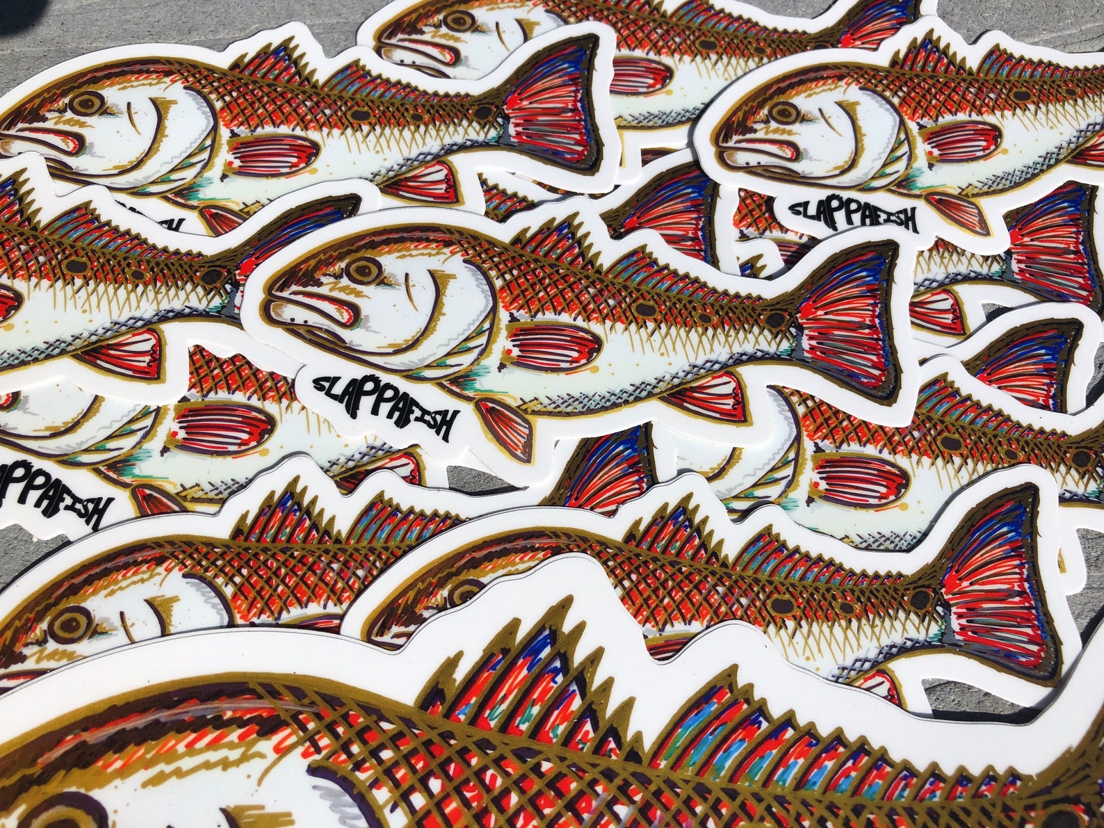 Redfish Sticker 5 Inch - Etsy UK