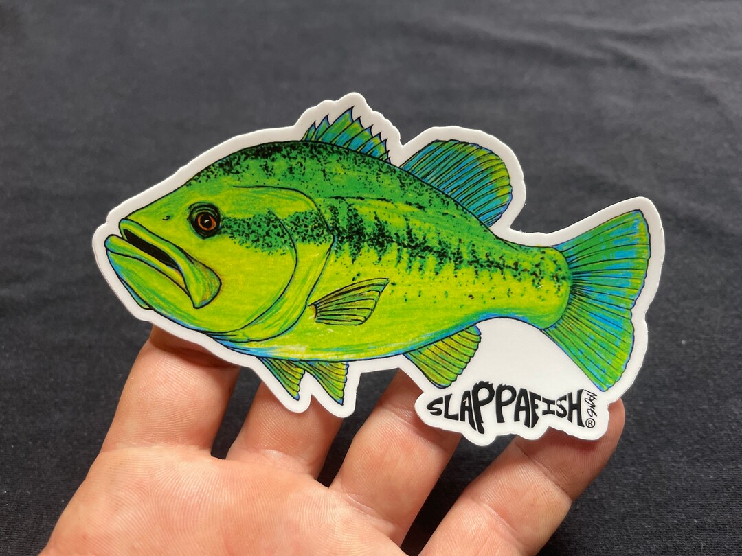 Largemouth Bass Sticker, 5 Inch - Etsy