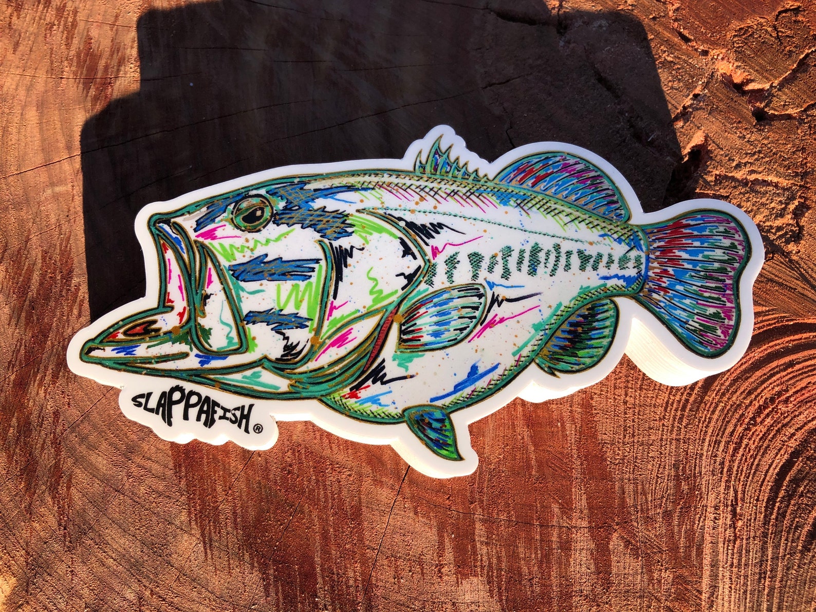 Largemouth Bass Sticker 5 Inch - Etsy