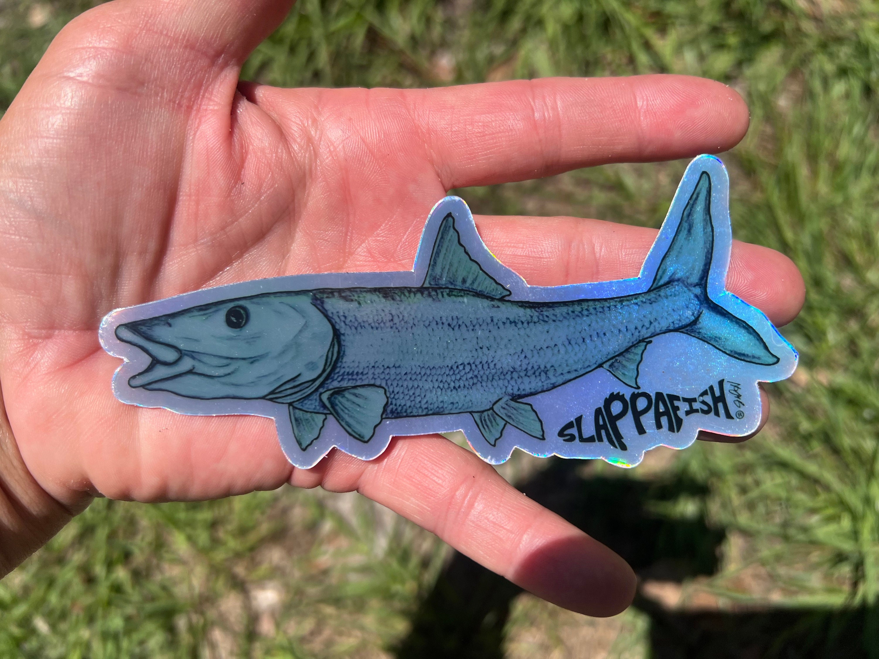 Bonefish Reflective Sticker 5 Inch | Etsy