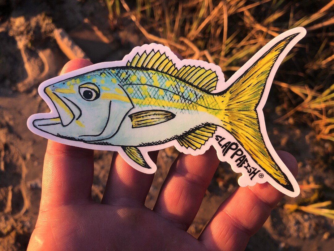 Yellowtail Snapper Sticker, 5 Inch - Etsy