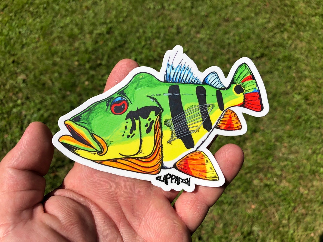 Peacock Bass Sticker, 5 Inch - Etsy