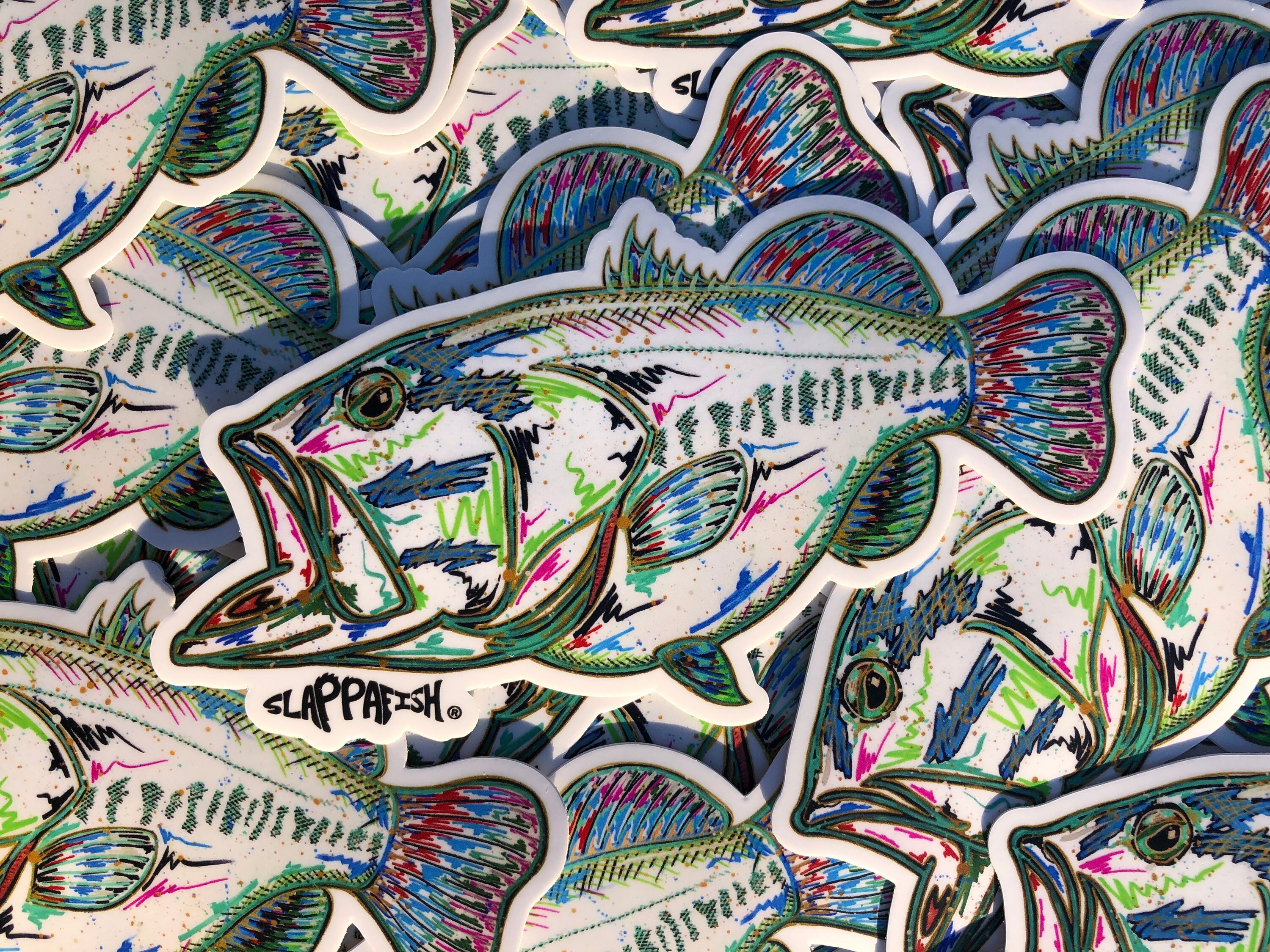 Largemouth Bass Sticker 5 Inch | Etsy