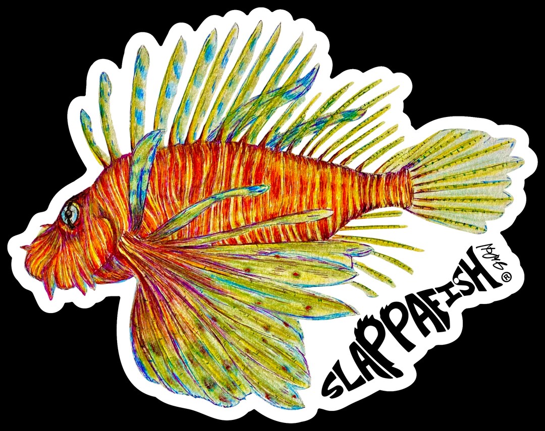 Lionfish Sticker, 5 Inch - Etsy