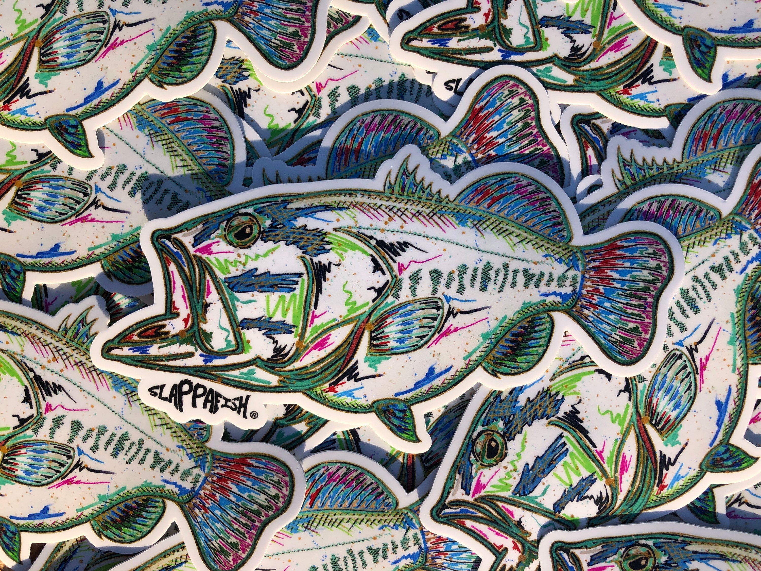 Largemouth Bass Sticker 5 Inch | Etsy