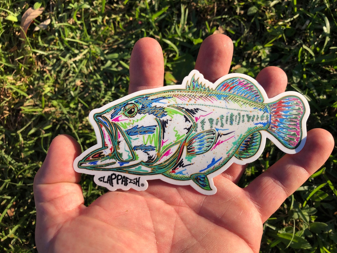 Largemouth Bass Sticker 5 Inch | Etsy