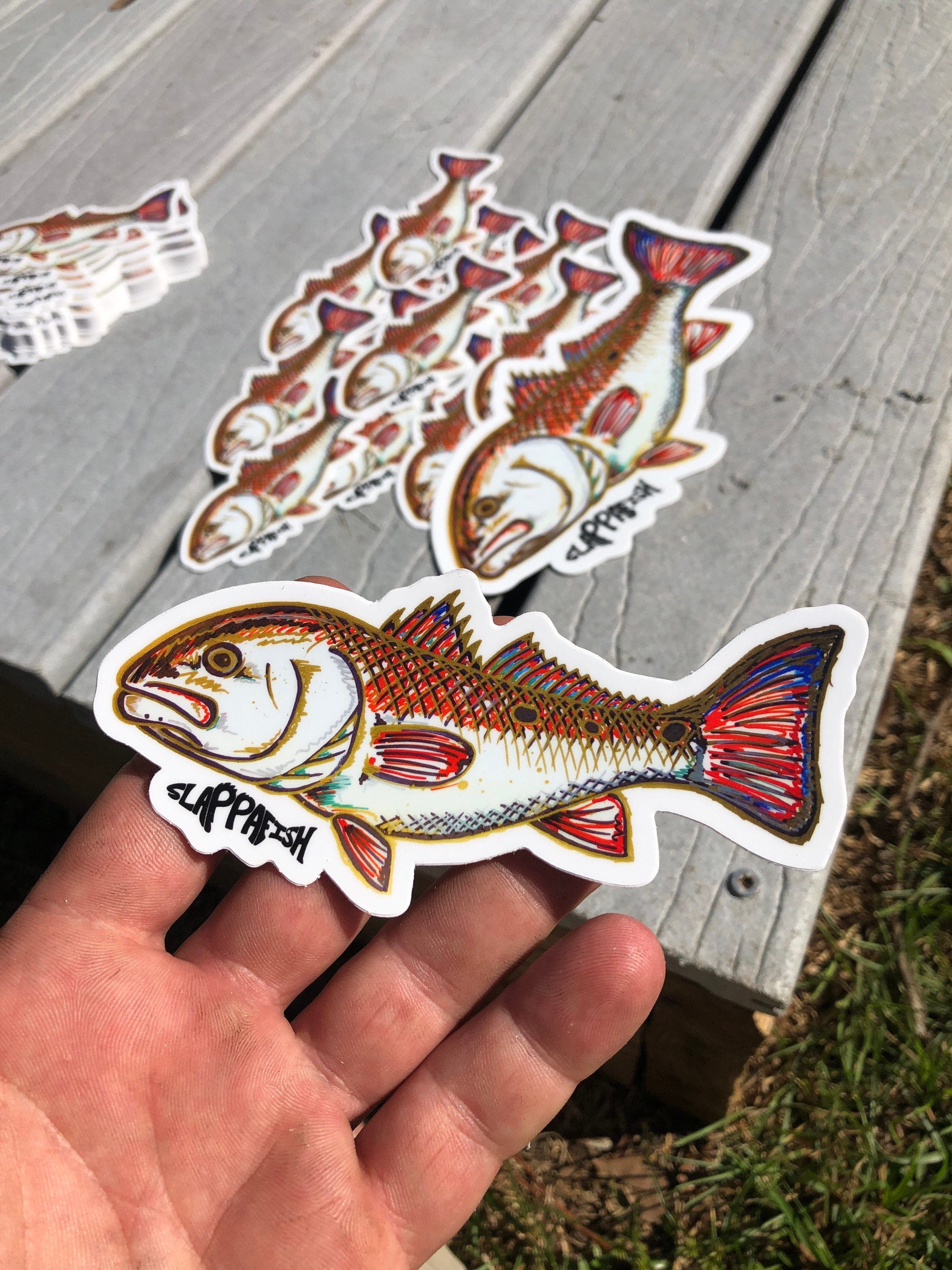 Redfish Sticker 5 Inch | Etsy