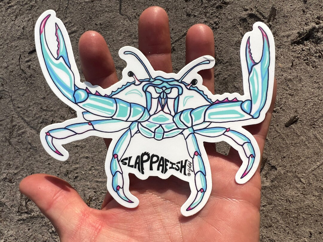 Blue Crab Sticker, 5 Inch - Etsy