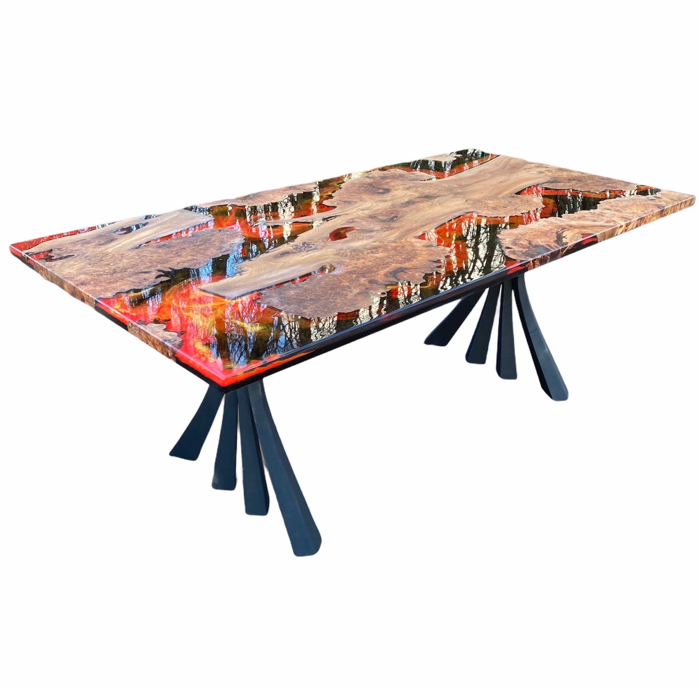 Duelling Dragons River Dining Table Unique One-off Wood & - Etsy UK