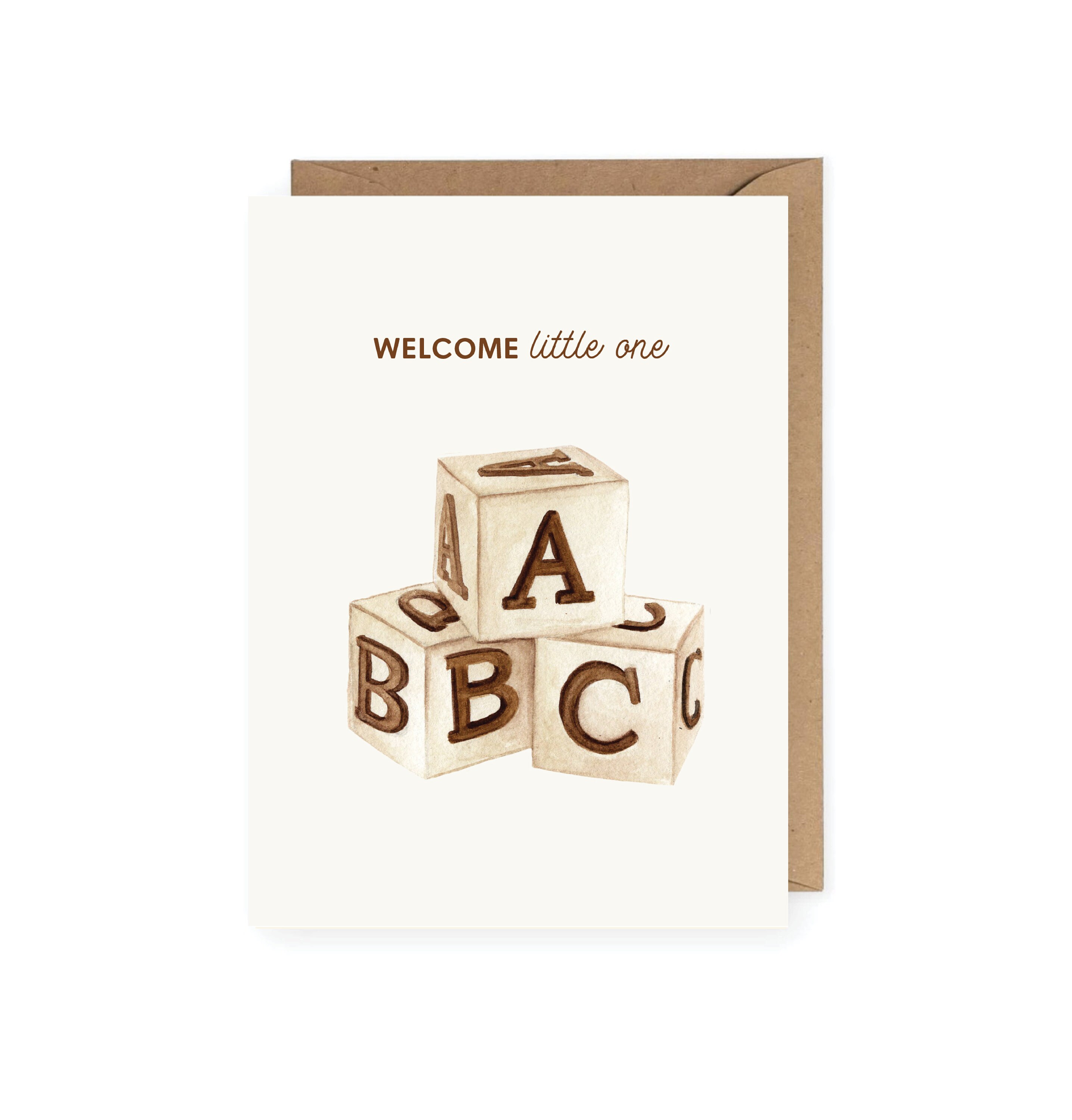 Welcome Little One Card Baby Greeting Card A2 Card - Etsy