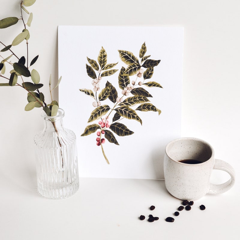 Coffee Art Print - Etsy