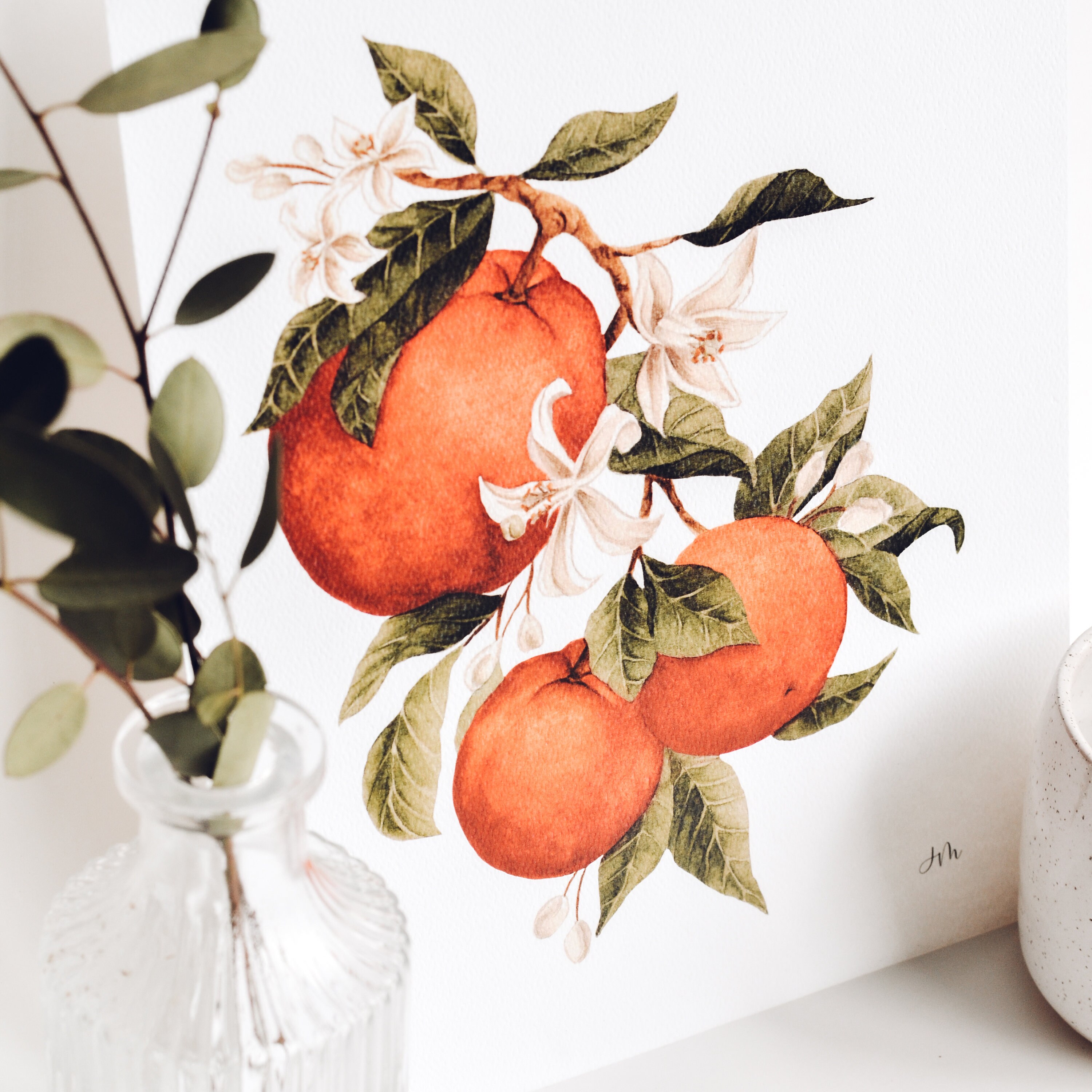 Orange Blossom Watercolor Art Print Art Print Watercolor - Etsy Orange Blossom Watercolor Art Print Art Print Watercolor - Etsy